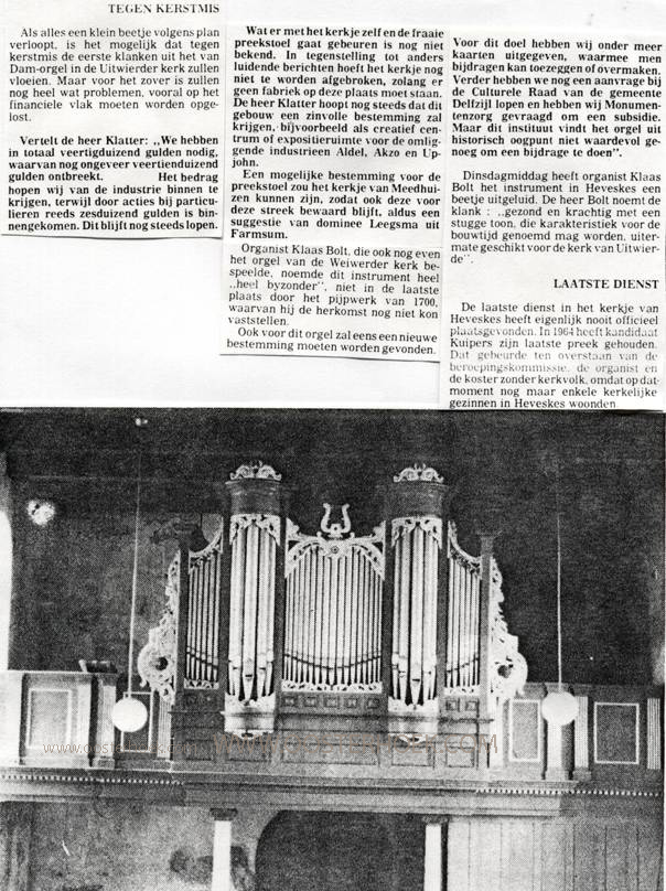Kerk Heveskes nieuwe bestemming inboedel