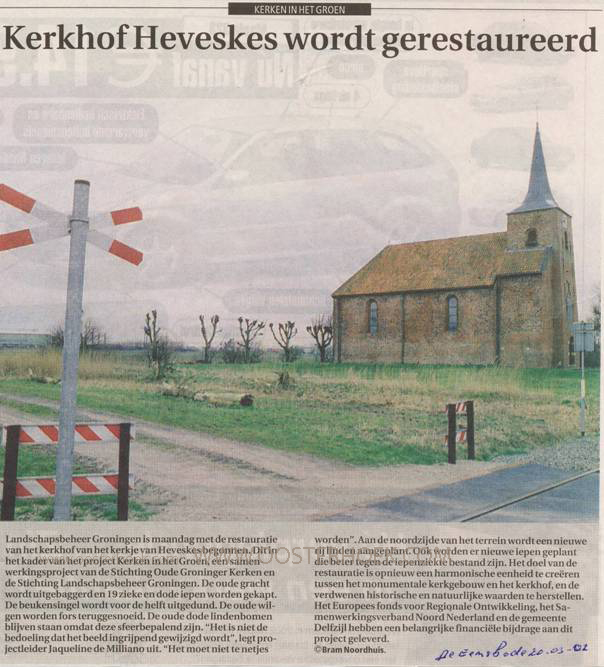 Kerk Heveskes na de restauratie